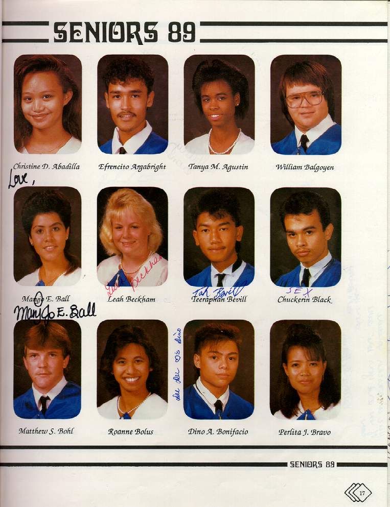 WHS 1989 Yearbook - Senior Section