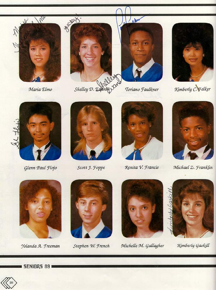 WHS 1989 Yearbook - Senior Section